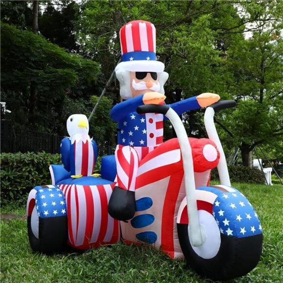 Holiday | 6 Ft Patriotic Independence Day Inflatable July 4 Blow Up ...